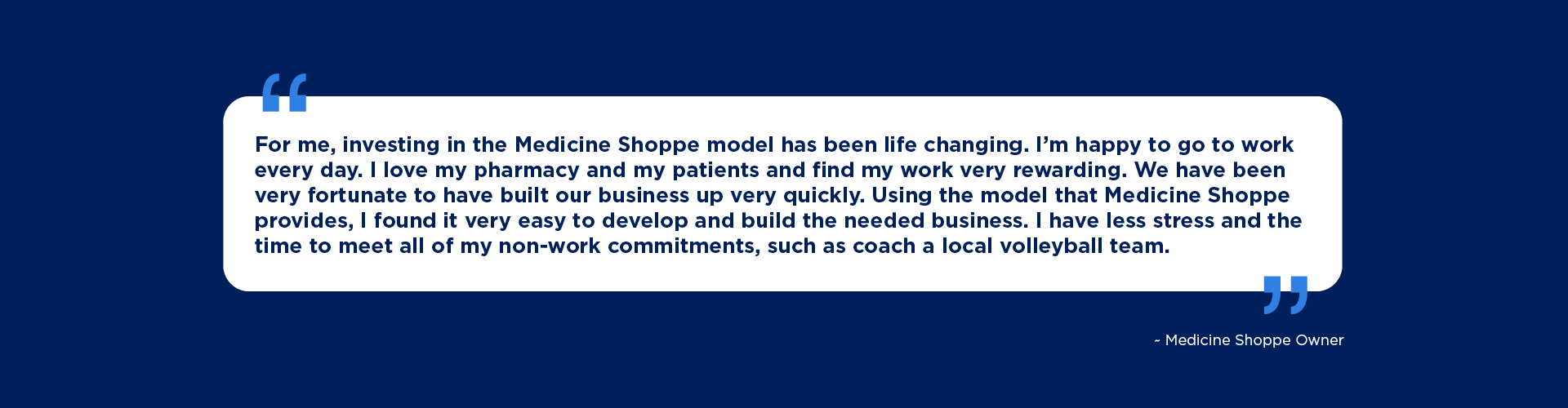 Franchise Opportunities - Medicine Shoppe